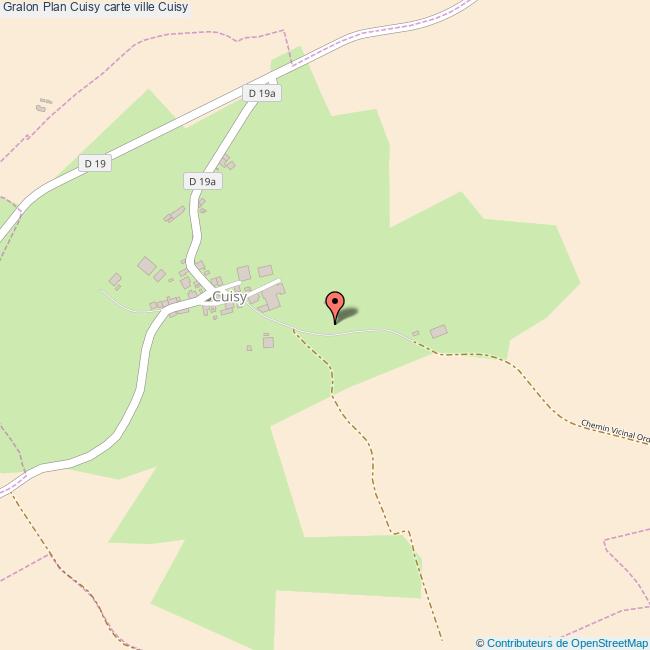 Plan Cuisy carte ville Cuisy