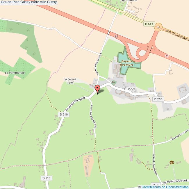 Plan Cussy carte ville Cussy
