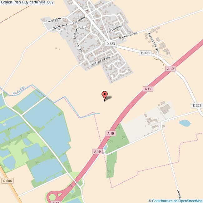 Plan Cuy carte ville Cuy