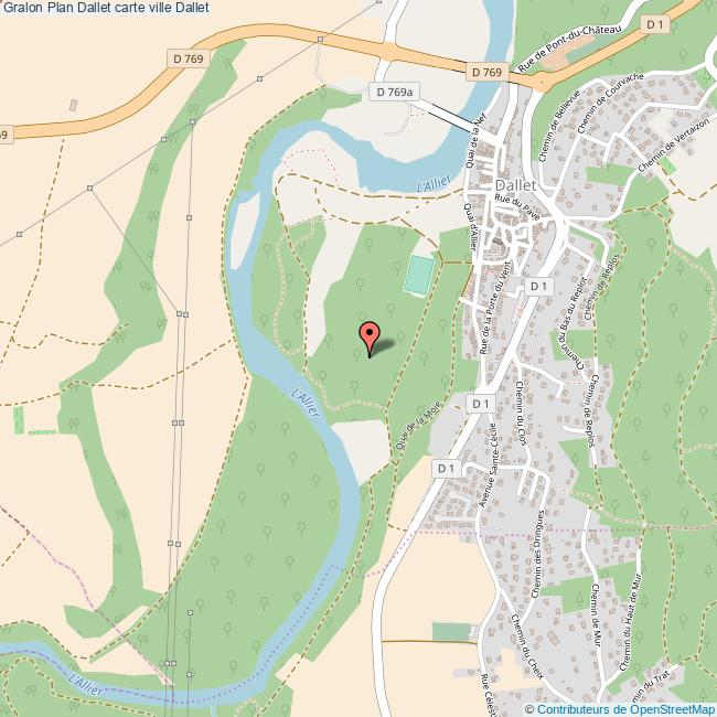 Plan Dallet carte ville Dallet