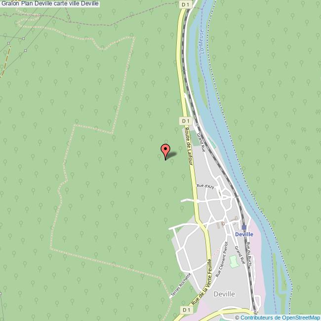 Plan Deville carte ville Deville