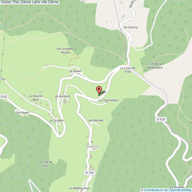 Plan Dième carte ville Dième