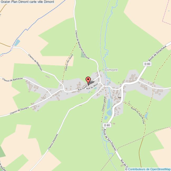 Plan Dimont carte ville Dimont