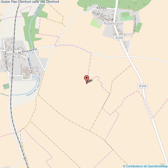 Plan Domfront carte ville Domfront