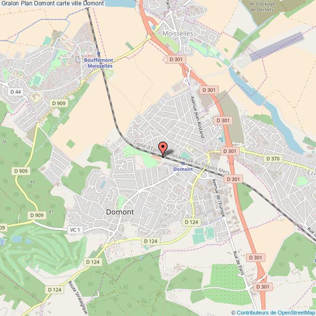 Plan Domont carte ville Domont