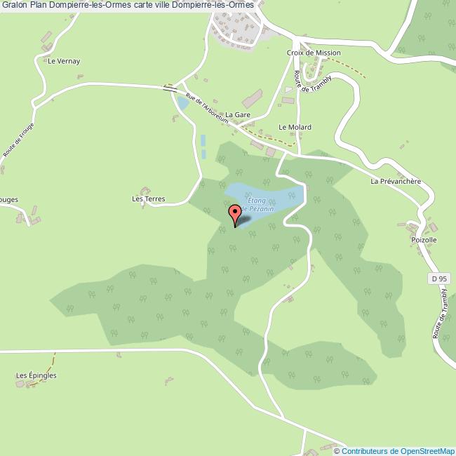 Plan Dompierre-les-Ormes carte ville Dompierre-les-Ormes