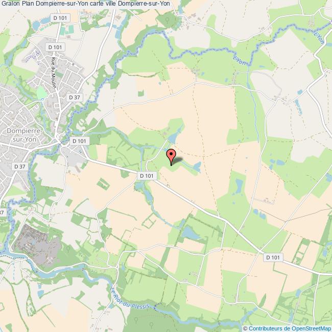 Plan Dompierre-sur-Yon carte ville Dompierre-sur-Yon