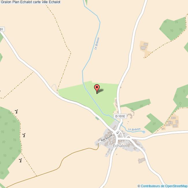 Plan Echalot carte ville Echalot