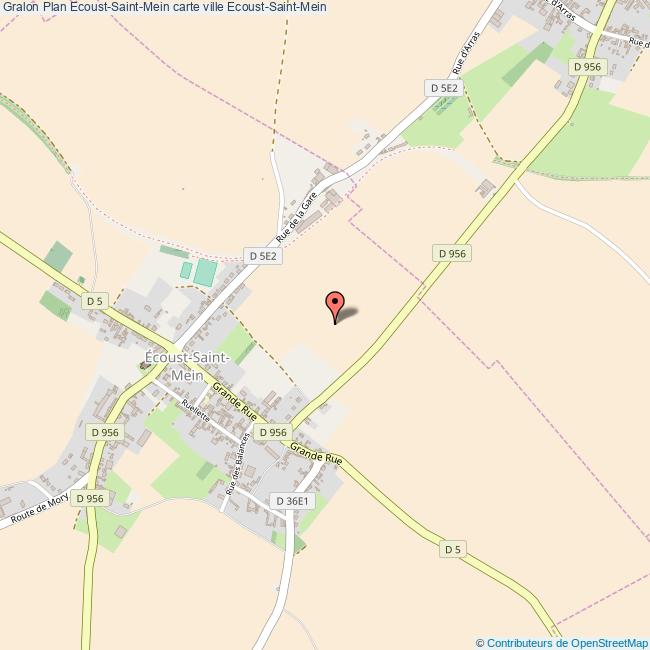 Plan Ecoust-Saint-Mein carte ville Ecoust-Saint-Mein