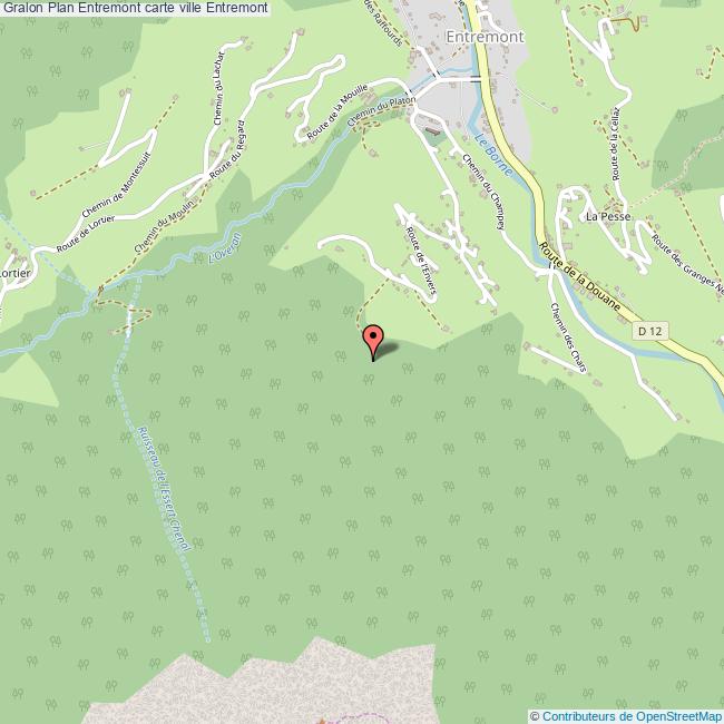 Plan Entremont carte ville Entremont