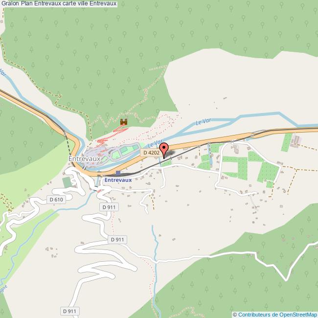 Plan Entrevaux carte ville Entrevaux