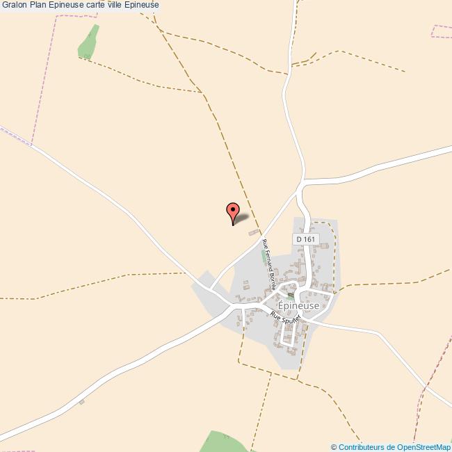 Plan Epineuse carte ville Epineuse