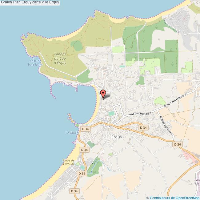 Plan Erquy carte ville Erquy