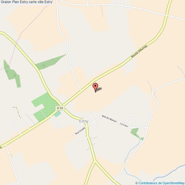 Plan Estry carte ville Estry