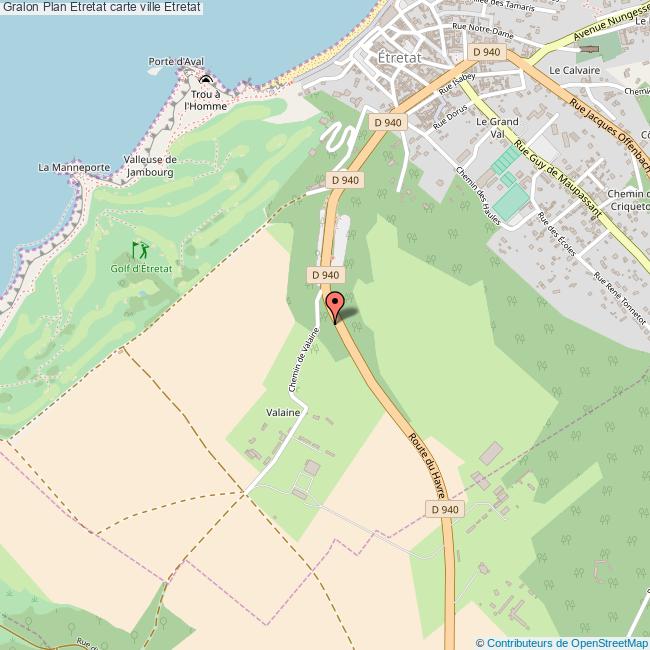 Plan Etretat carte ville Etretat