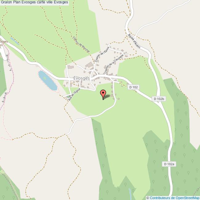 Plan Evosges carte ville Evosges