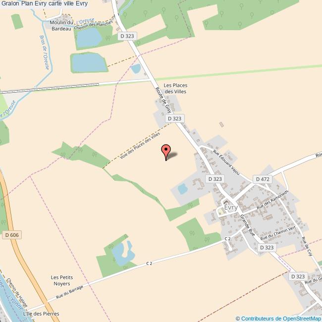 Plan Evry carte ville Evry