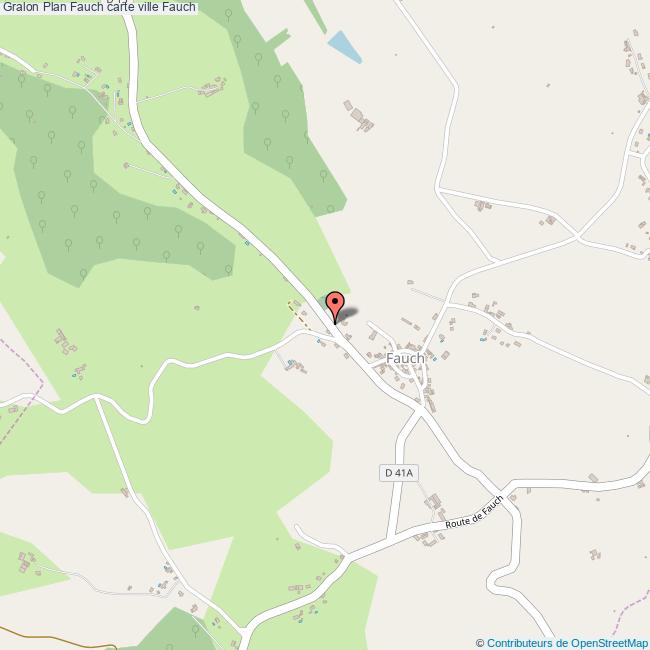 Plan Fauch carte ville Fauch