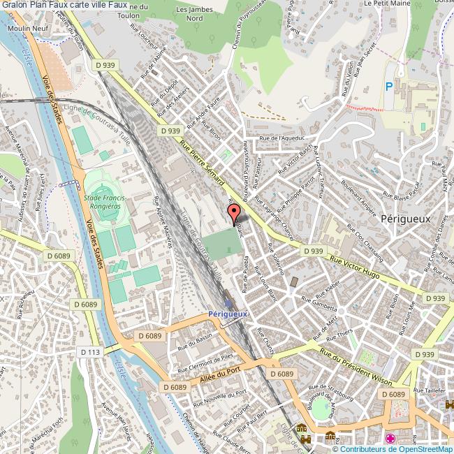 Plan Faux carte ville Faux