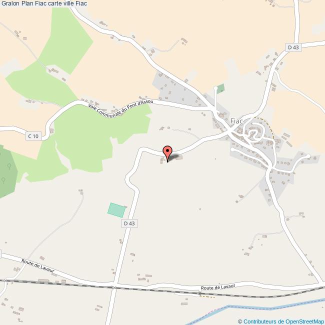 Plan Fiac carte ville Fiac