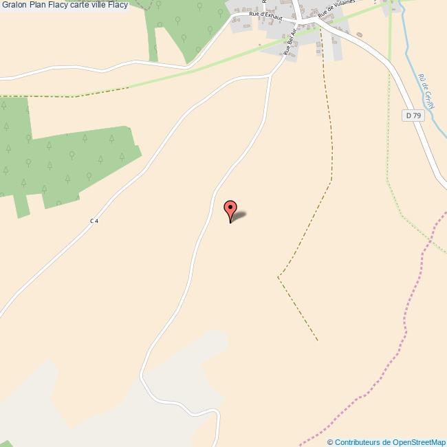 Plan Flacy carte ville Flacy