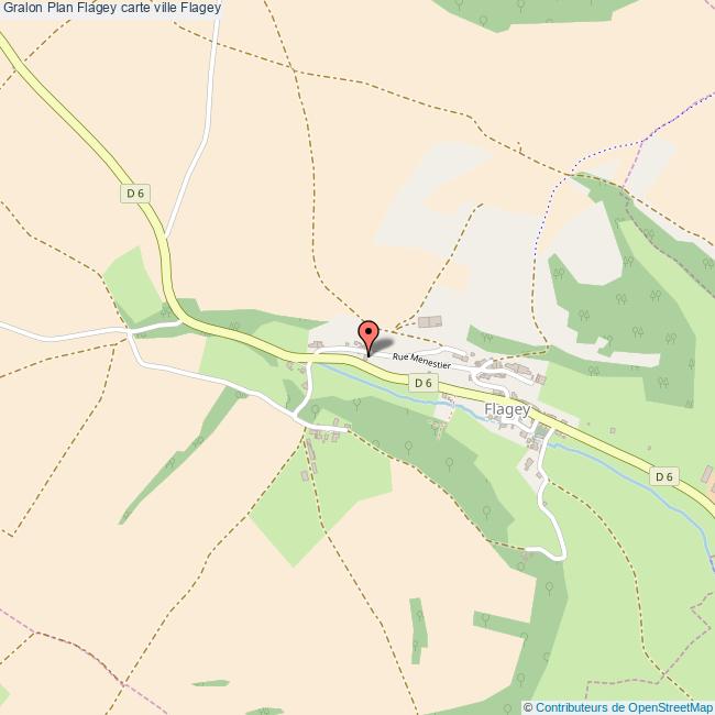 Plan Flagey carte ville Flagey