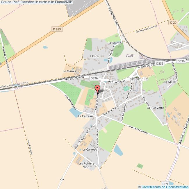 Plan Flamanville carte ville Flamanville