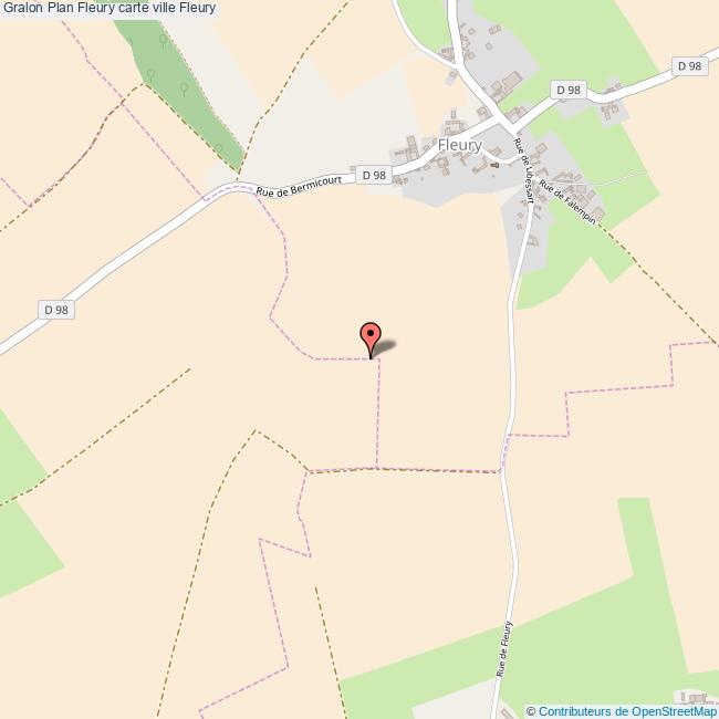 Plan Fleury carte ville Fleury