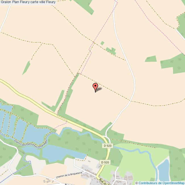 Plan Fleury carte ville Fleury