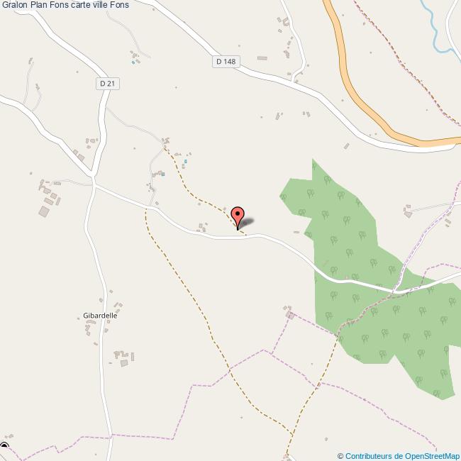 Plan Fons carte ville Fons