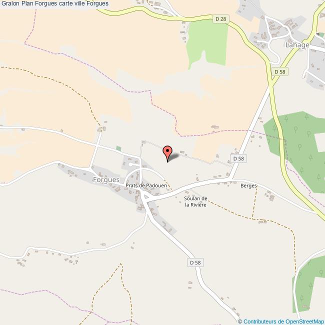 Plan Forgues carte ville Forgues
