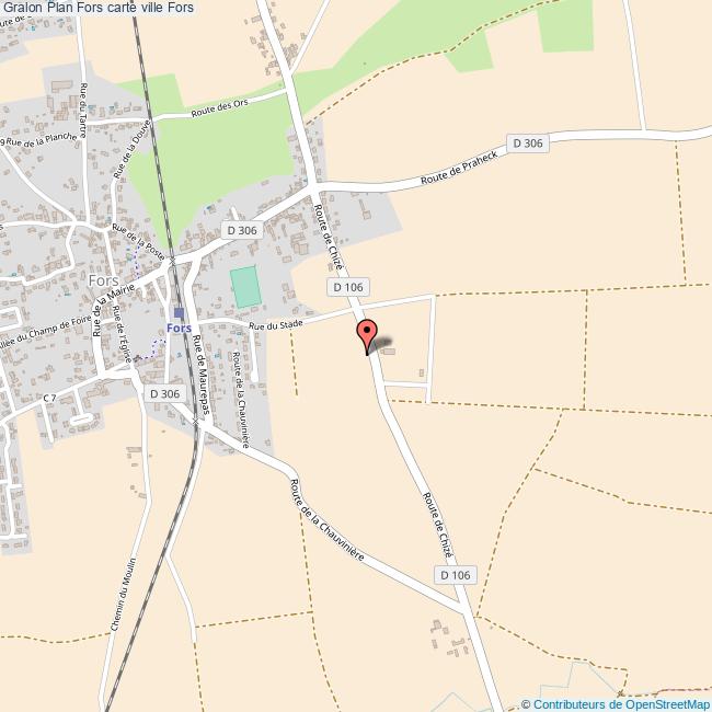 Plan Fors carte ville Fors