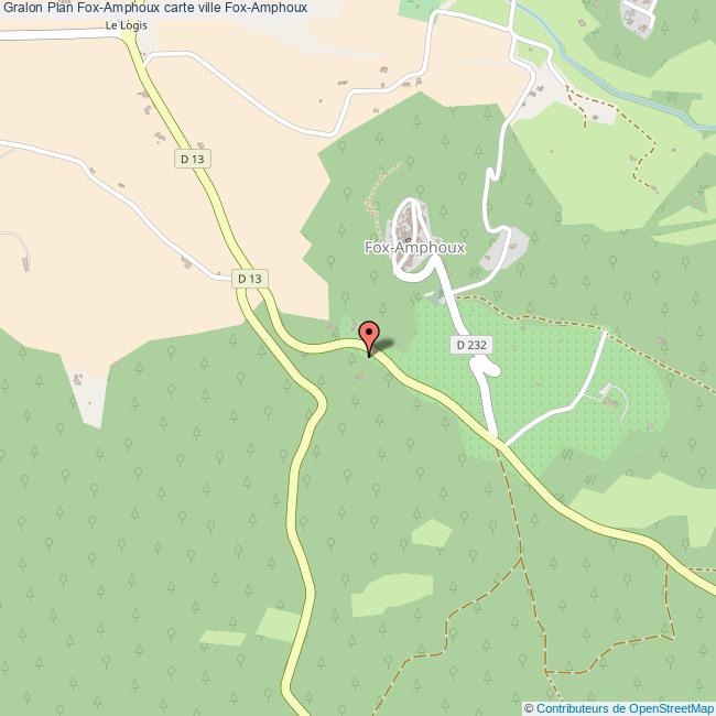 Plan Fox-Amphoux carte ville Fox-Amphoux