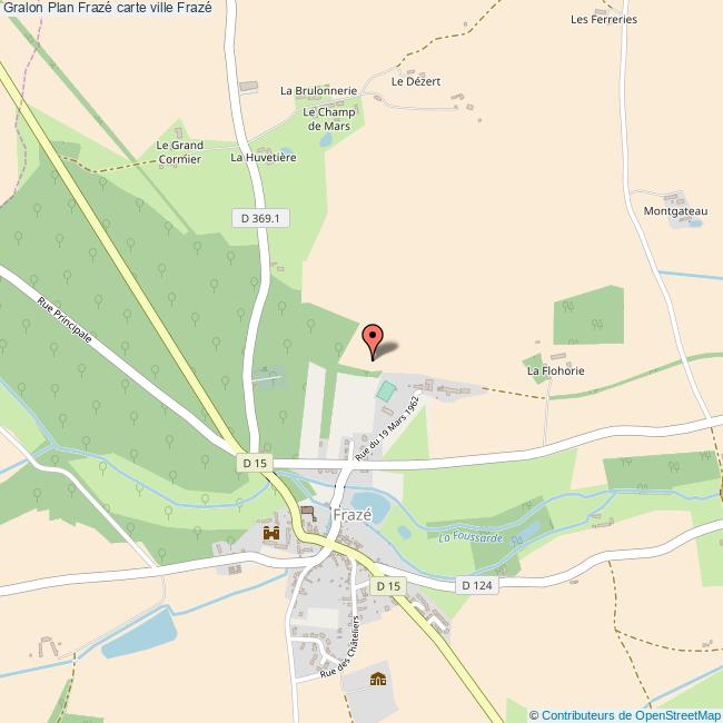 Plan Frazé carte ville Frazé