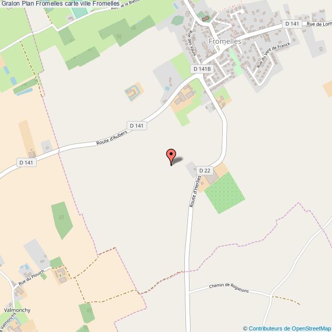 Plan Fromelles carte ville Fromelles