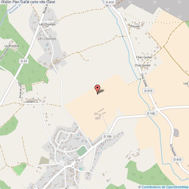 Plan Garat carte ville Garat