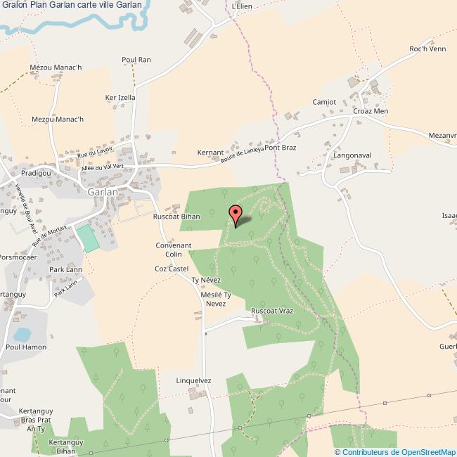 Plan Garlan carte ville Garlan