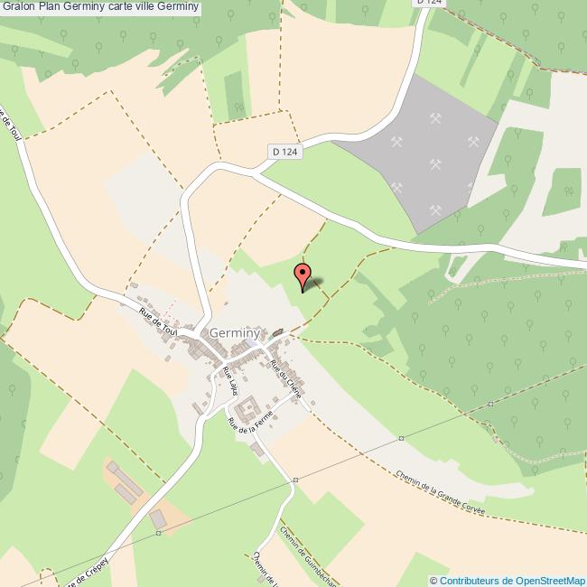 Plan Germiny carte ville Germiny