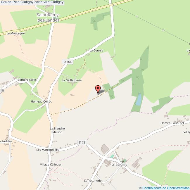 Plan Glatigny carte ville Glatigny