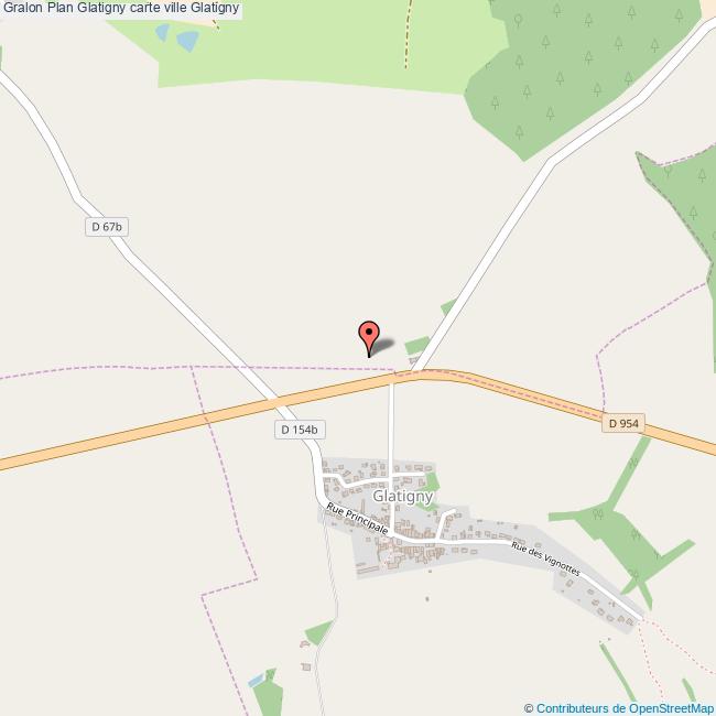 Plan Glatigny carte ville Glatigny