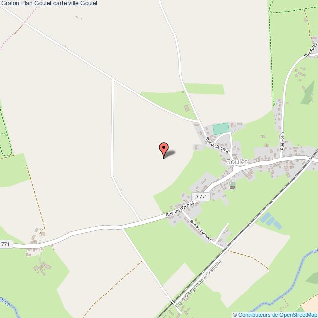 Plan Goulet carte ville Goulet