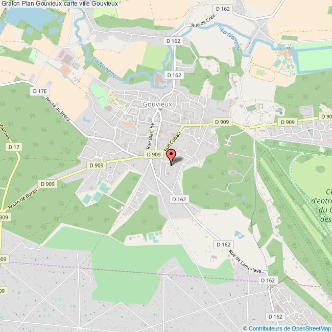 Plan Gouvieux carte ville Gouvieux