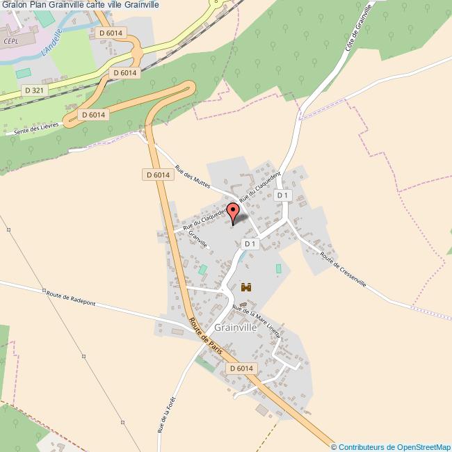 Plan Grainville carte ville Grainville