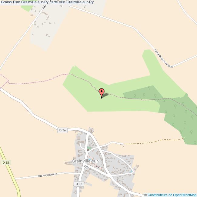 Plan Grainville-sur-Ry carte ville Grainville-sur-Ry
