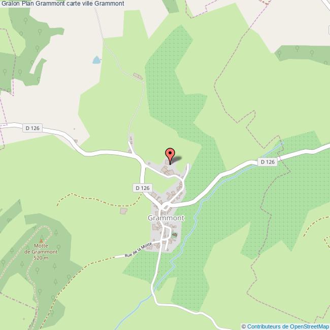 Plan Grammont carte ville Grammont