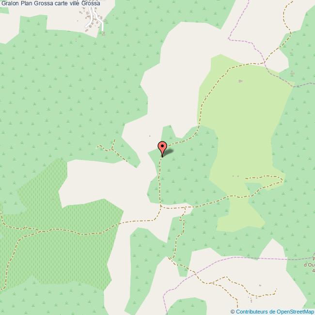 Plan Grossa carte ville Grossa