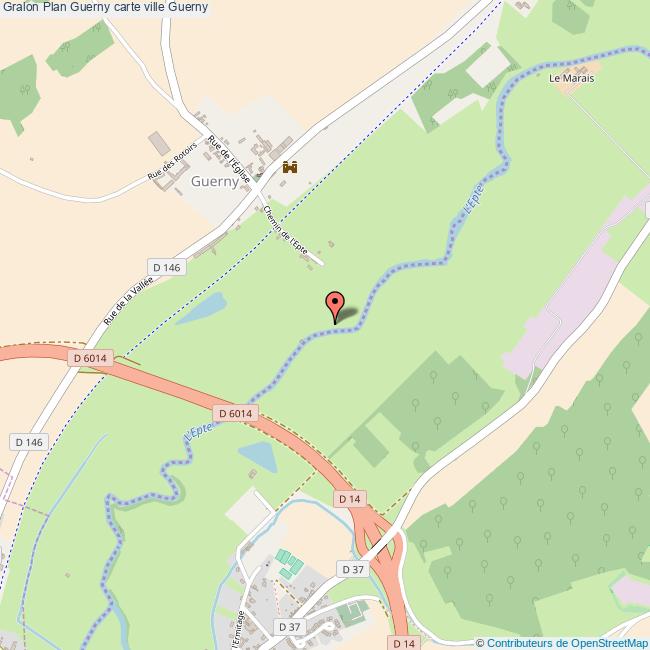 Plan Guerny carte ville Guerny