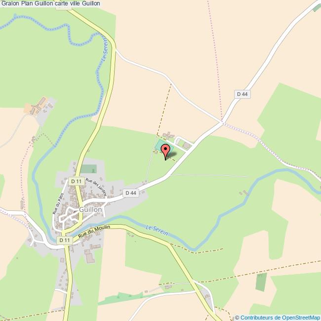 Plan Guillon carte ville Guillon
