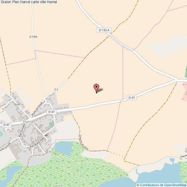 Plan Hamel carte ville Hamel