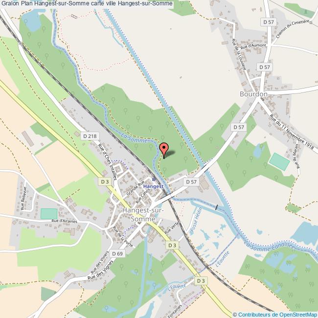 Plan Hangest-sur-Somme carte ville Hangest-sur-Somme